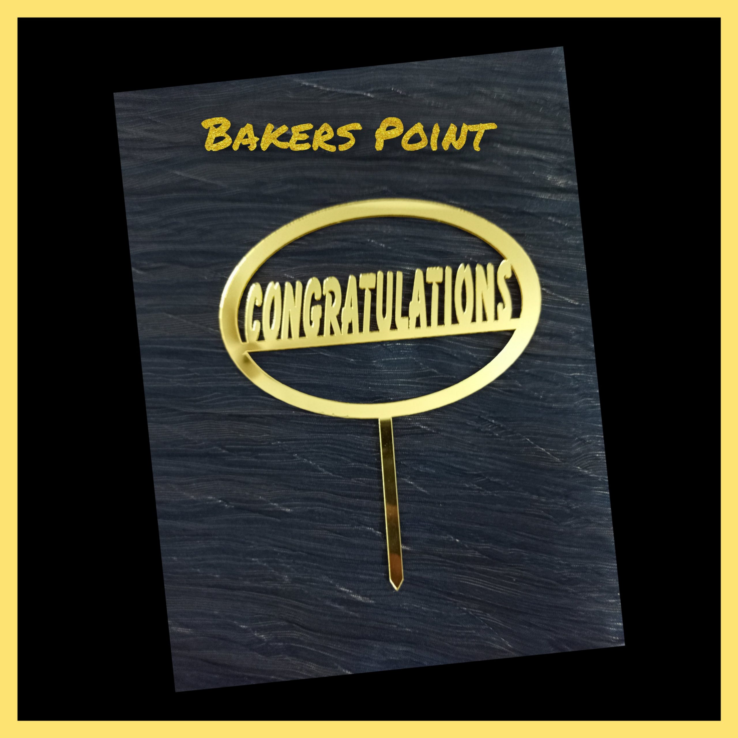 Congratulations - Acrylic - Cake Topper