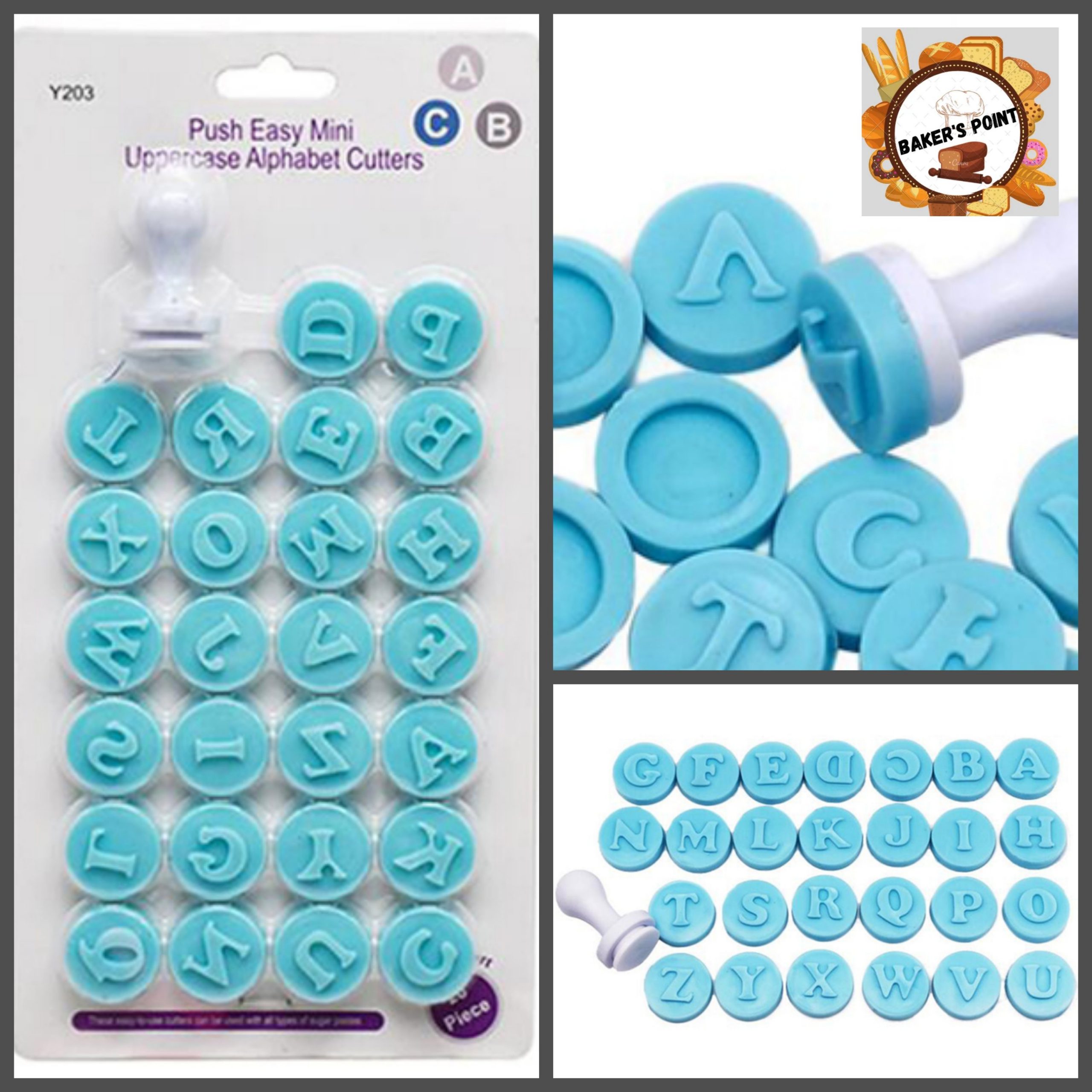 Easy Push Uppercase Alphabet Stamps