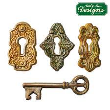 Vintage Key And Keyholes Mold