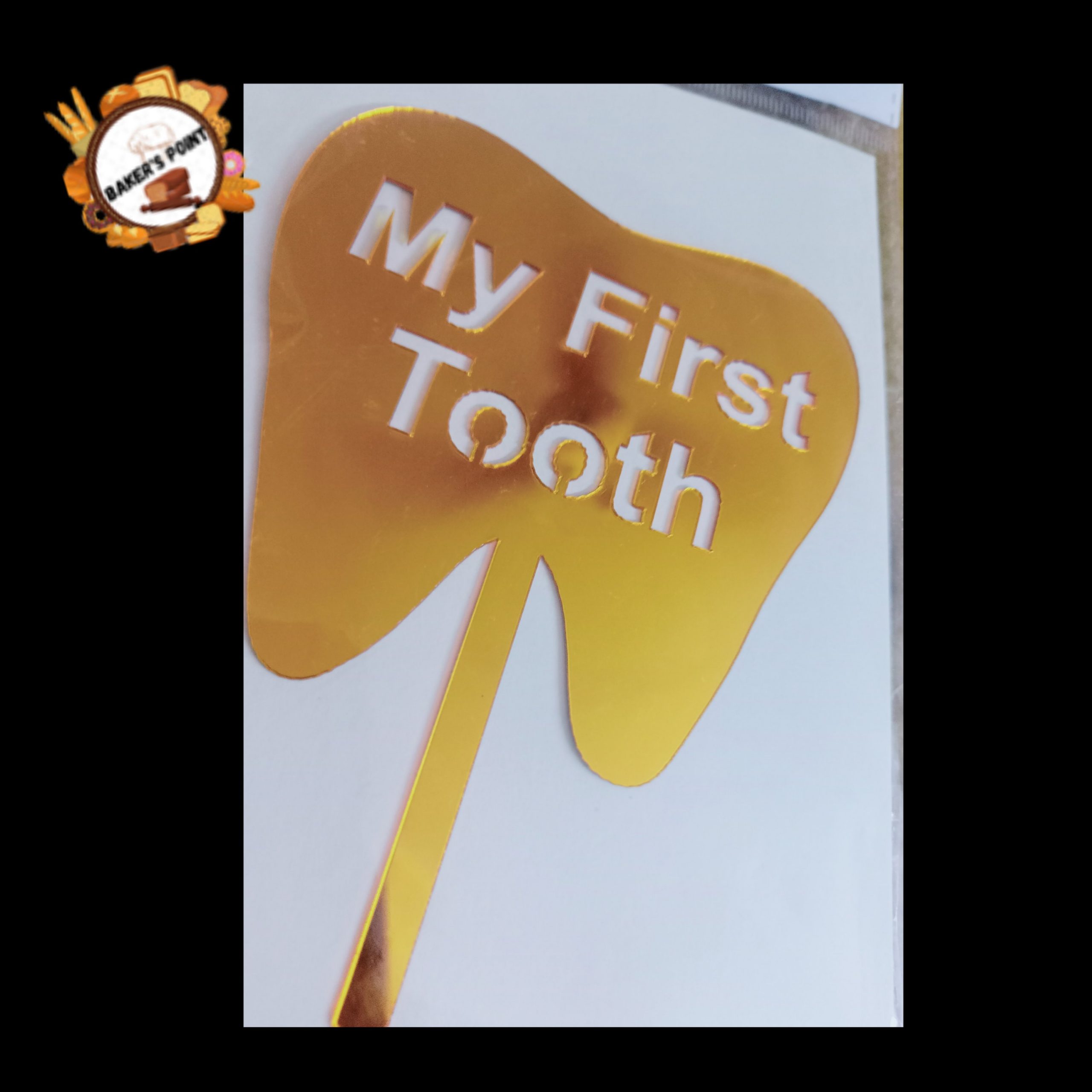 My First Tooth Acrylic Topper