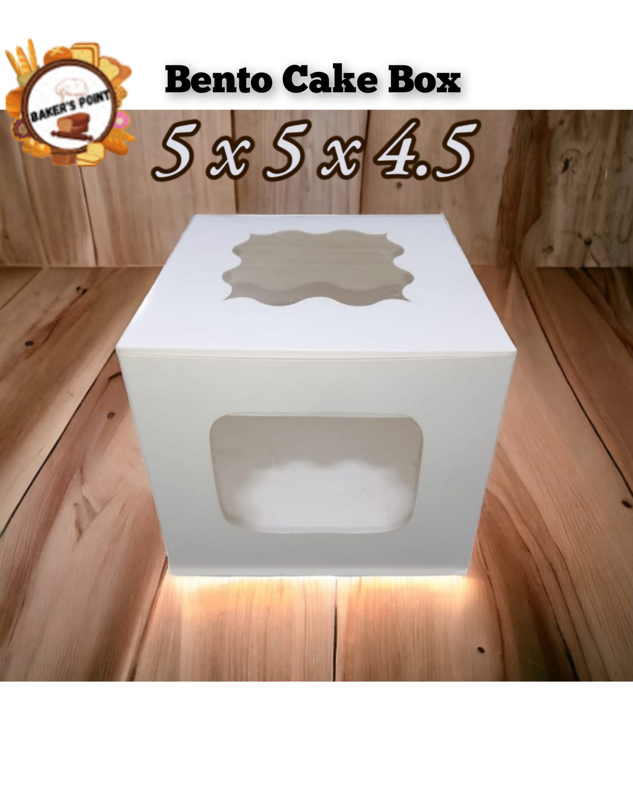 Cake Box (Bento Cake Box) - Size 5*5*4.5 Inches - Pack of 10 Boxes