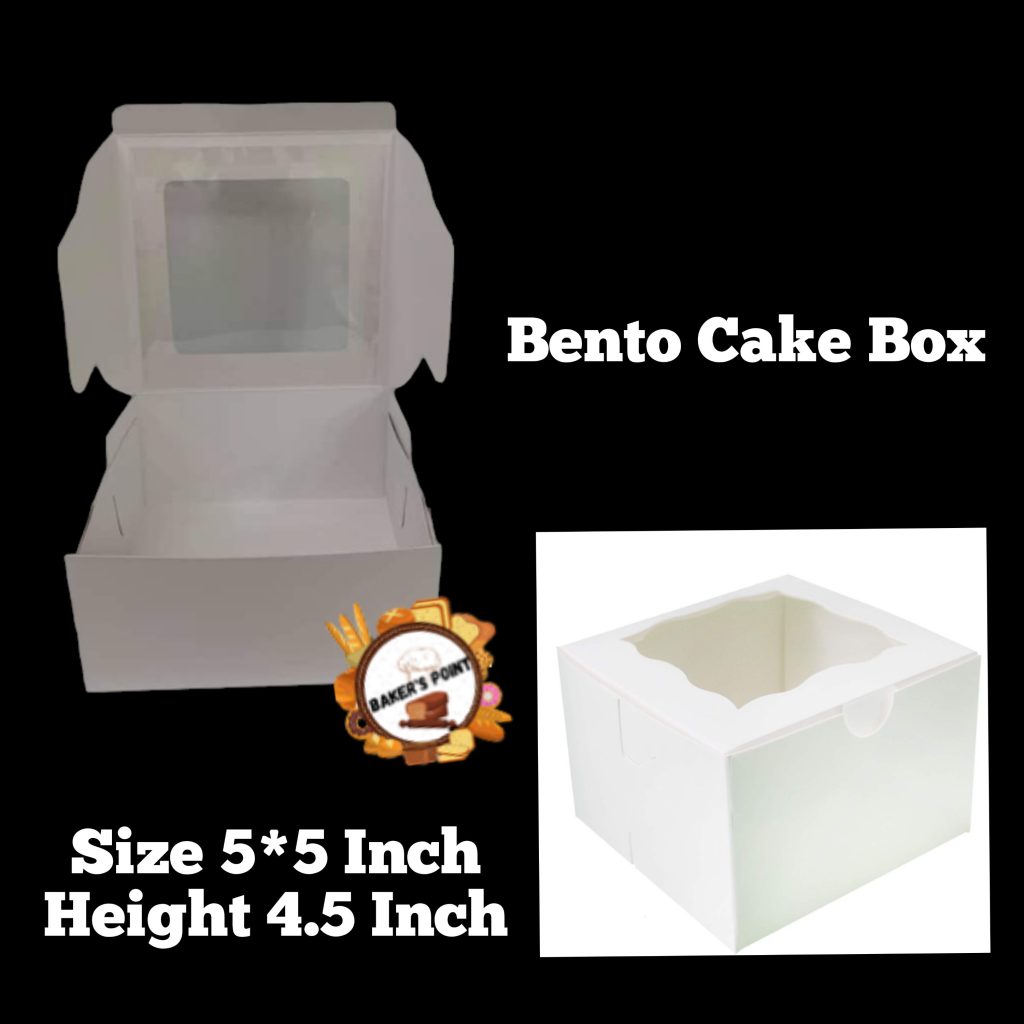 Cake Box (Bento Cake Box) - Size 5*5*4.5 Inches - Pack of 10 Boxes