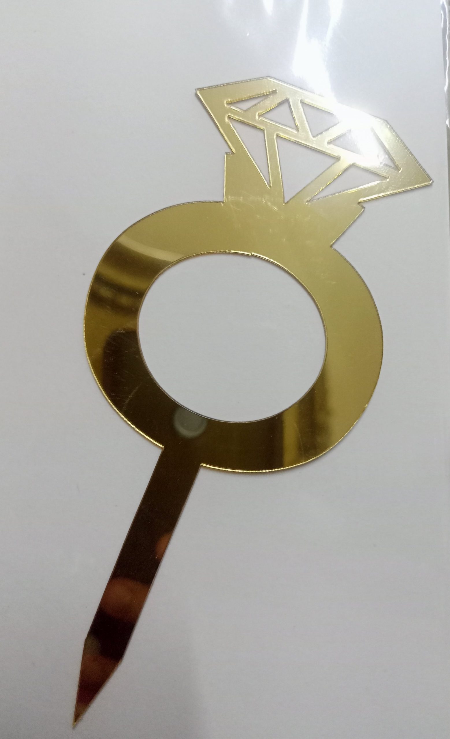 Engagement Ring Cake Topper